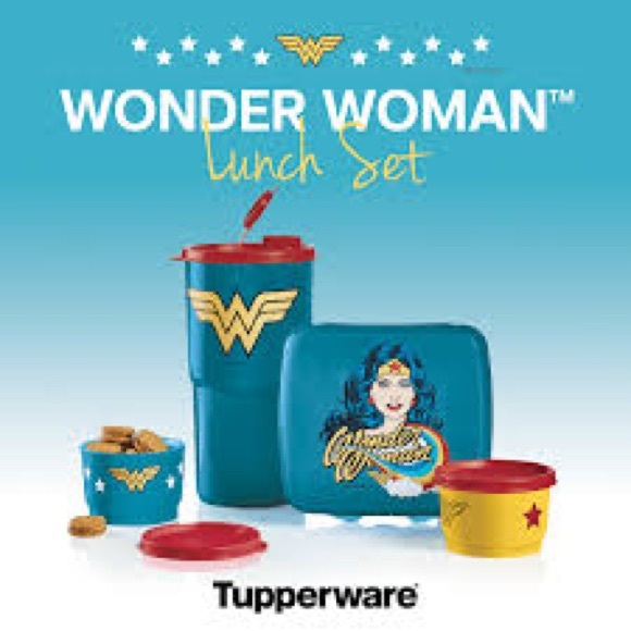 Tupperware | Kitchen | Tupperware Wonder Woman Lunch Set New | Poshmark